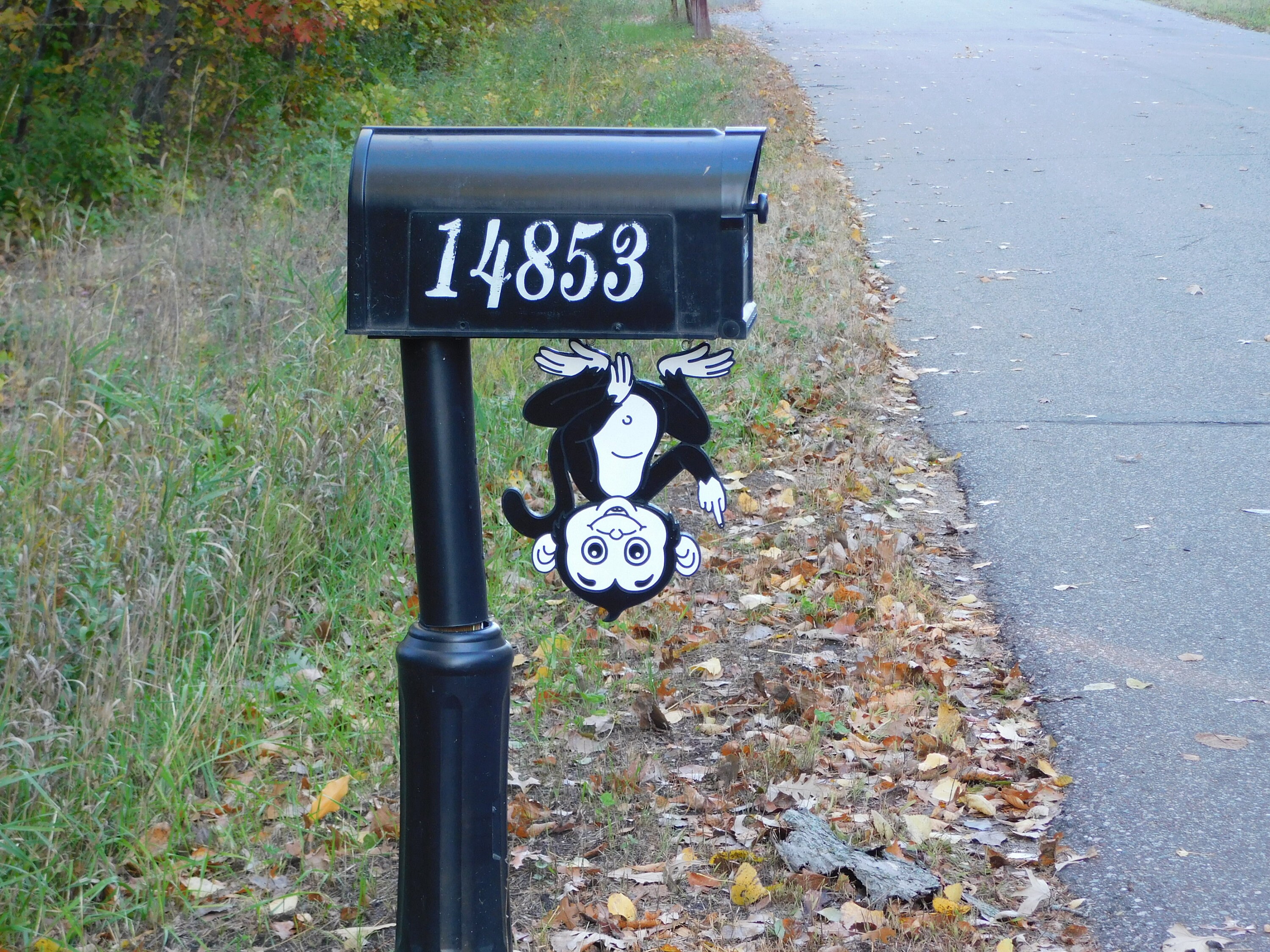 2-sided Monkey With an Attitude Mailbox Hanger. - Etsy
