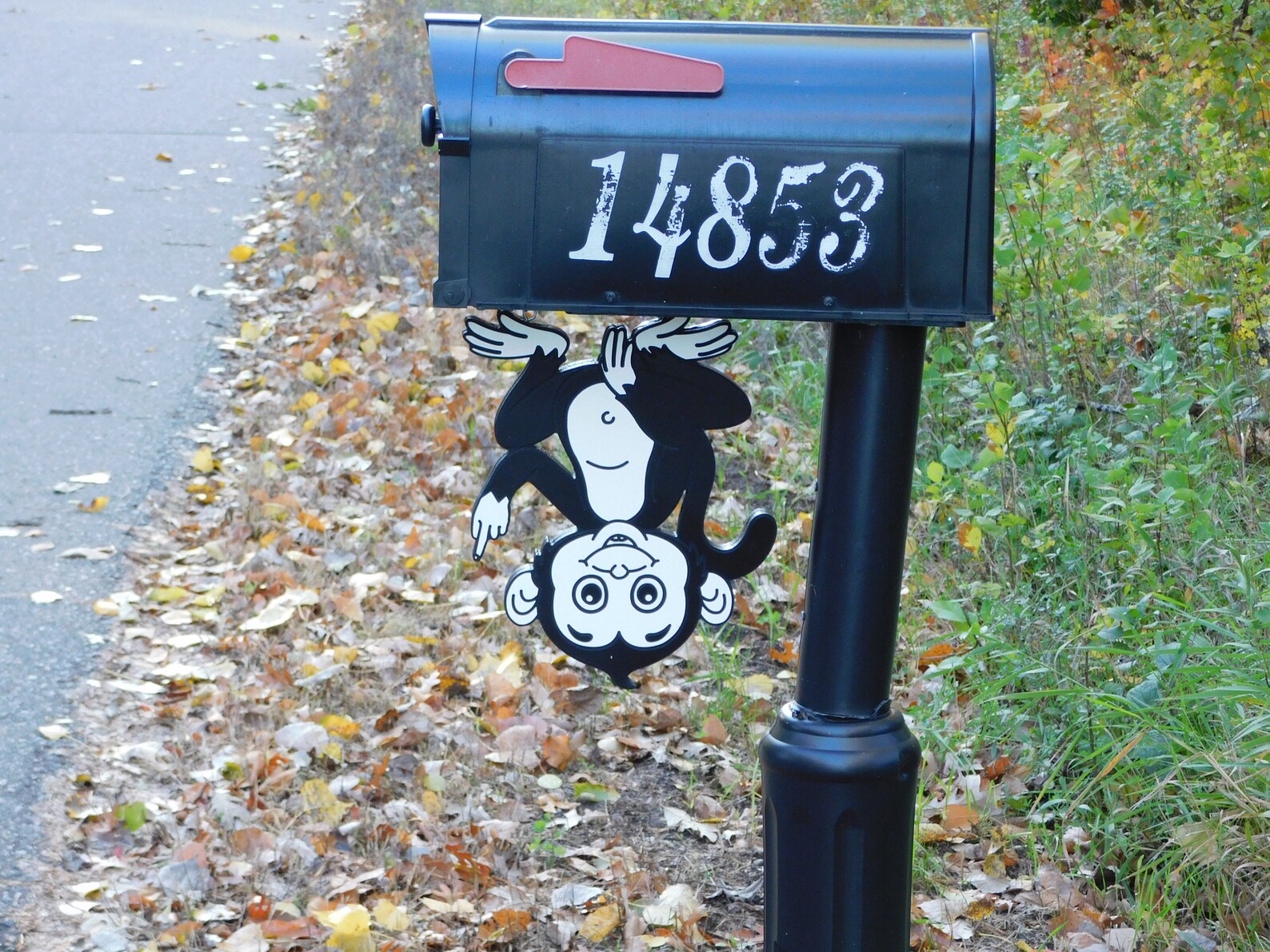2-sided Monkey With an Attitude Mailbox Hanger. - Etsy