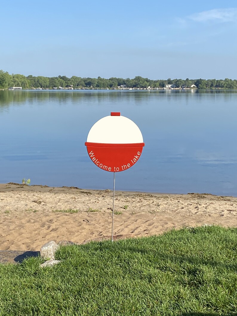 The Bobbing Bobber Lake Home Sign. It Actually Bobs in the Wind. - Etsy