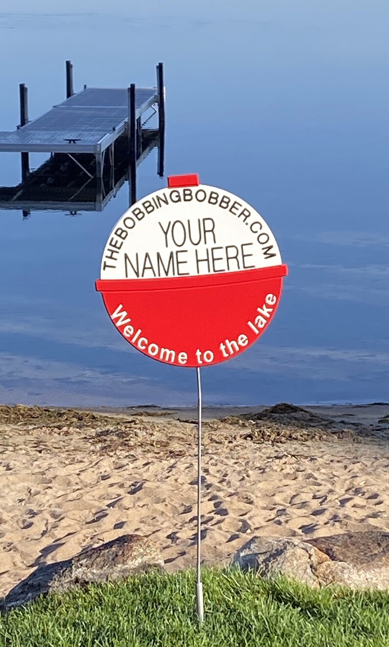 The Bobbing Bobber Lake Home Sign. It Actually Bobs in the Wind. - Etsy