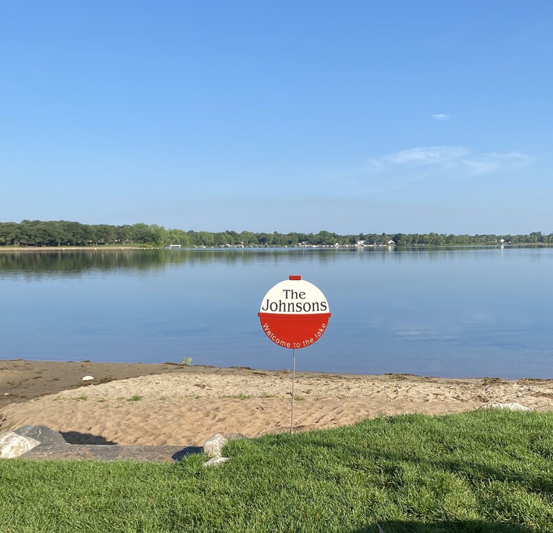 The Bobbing Bobber Lake Home Sign. It Actually Bobs in the Wind. - Etsy