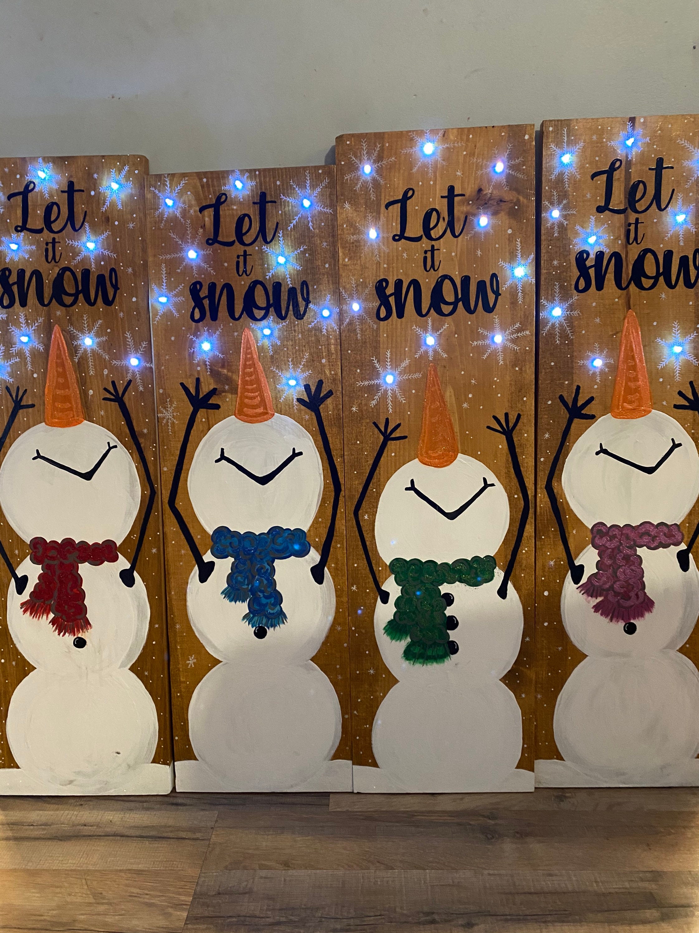 Let It Snow Snowman - Etsy