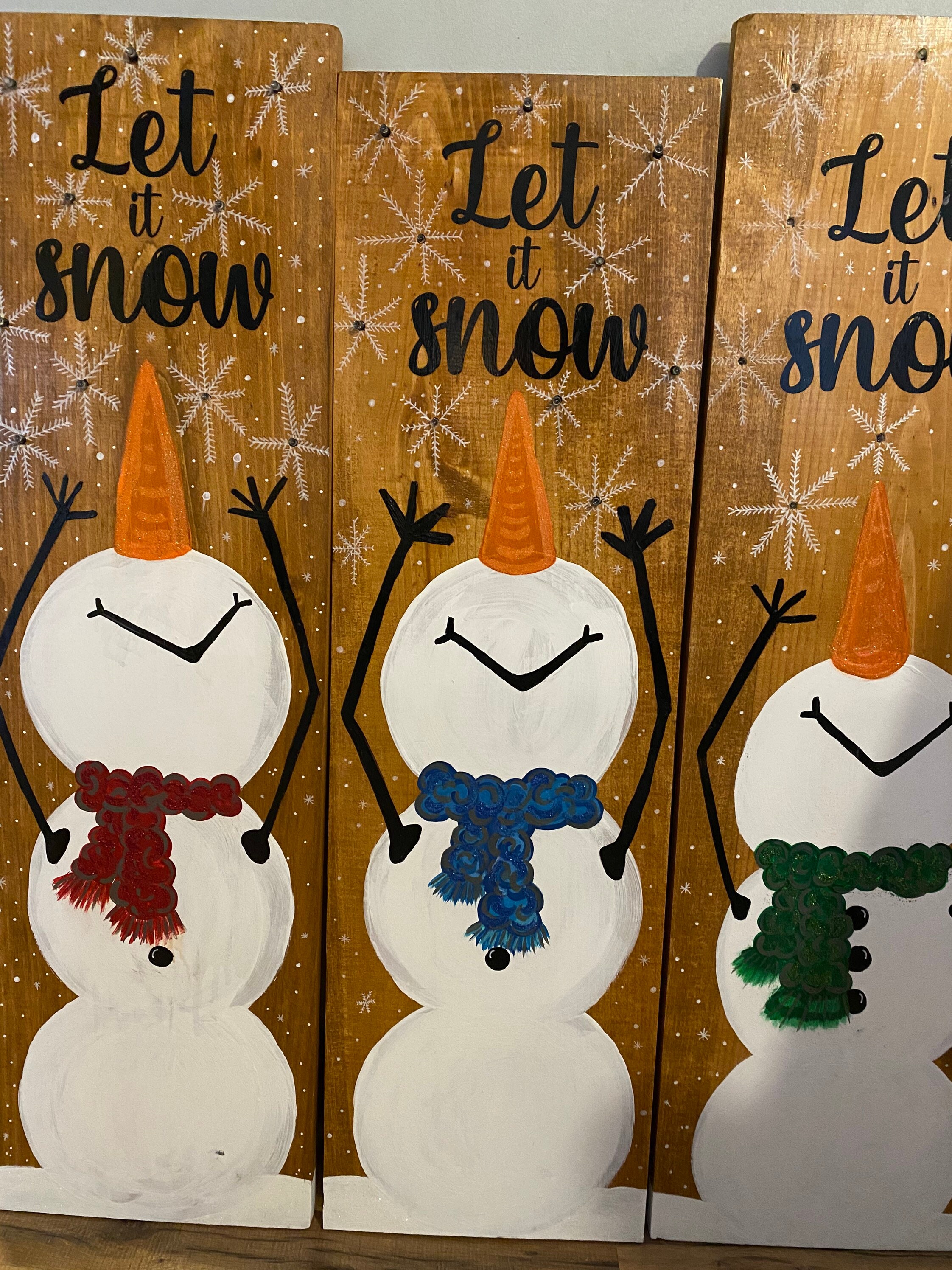 Let It Snow Snowman - Etsy
