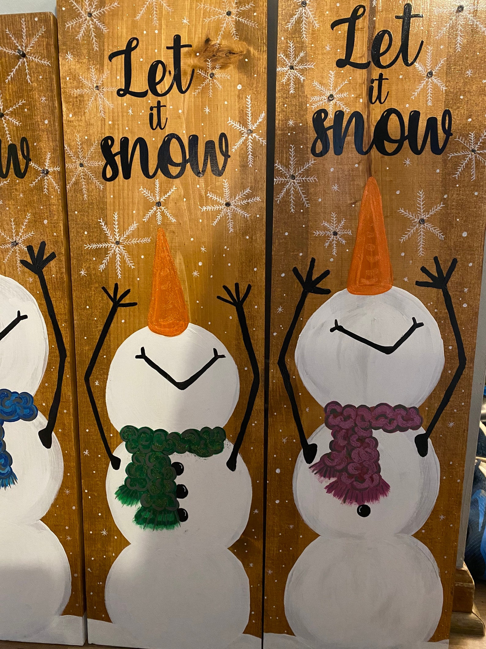 Let It Snow Snowman - Etsy