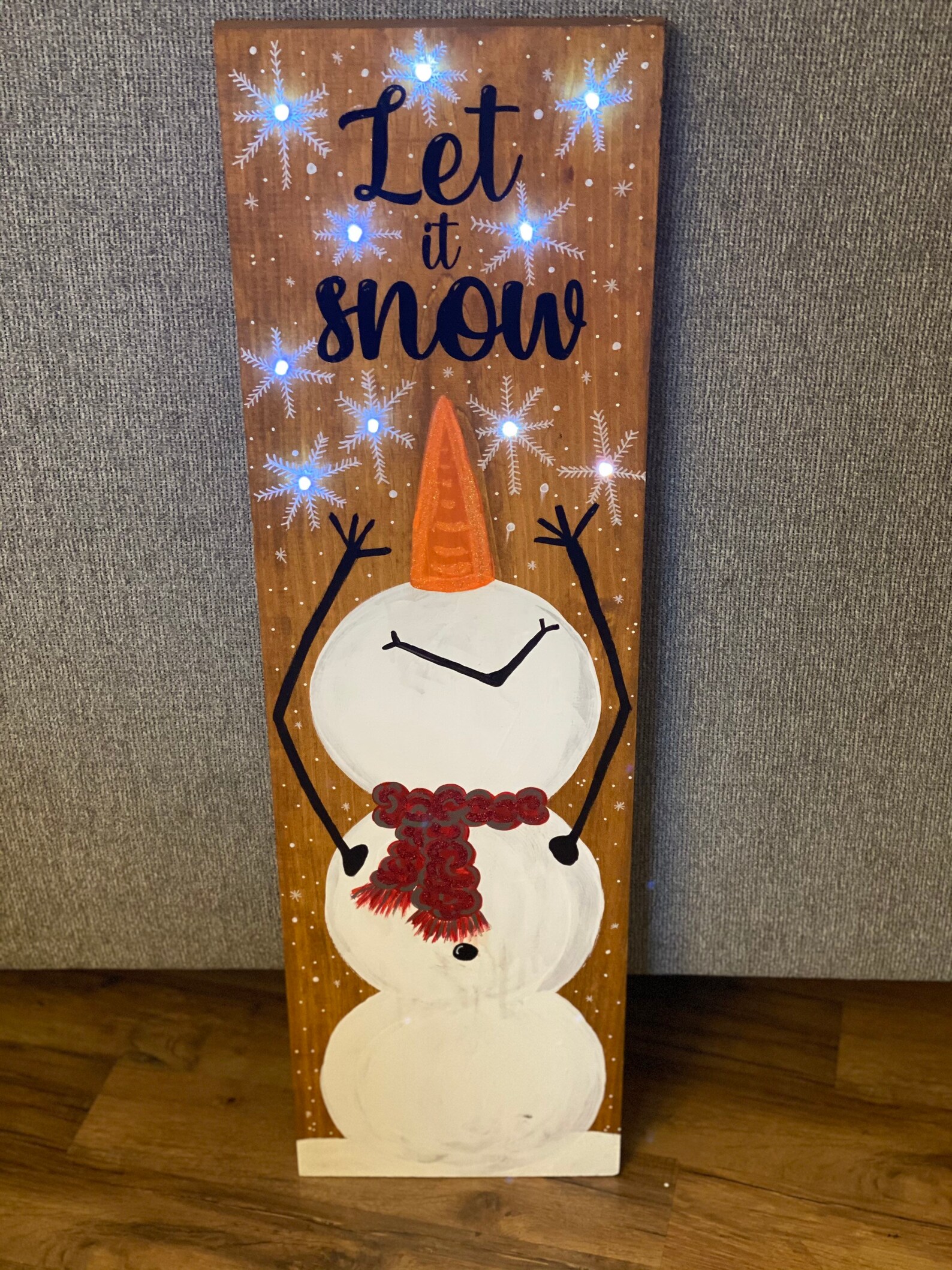 Let It Snow Snowman - Etsy
