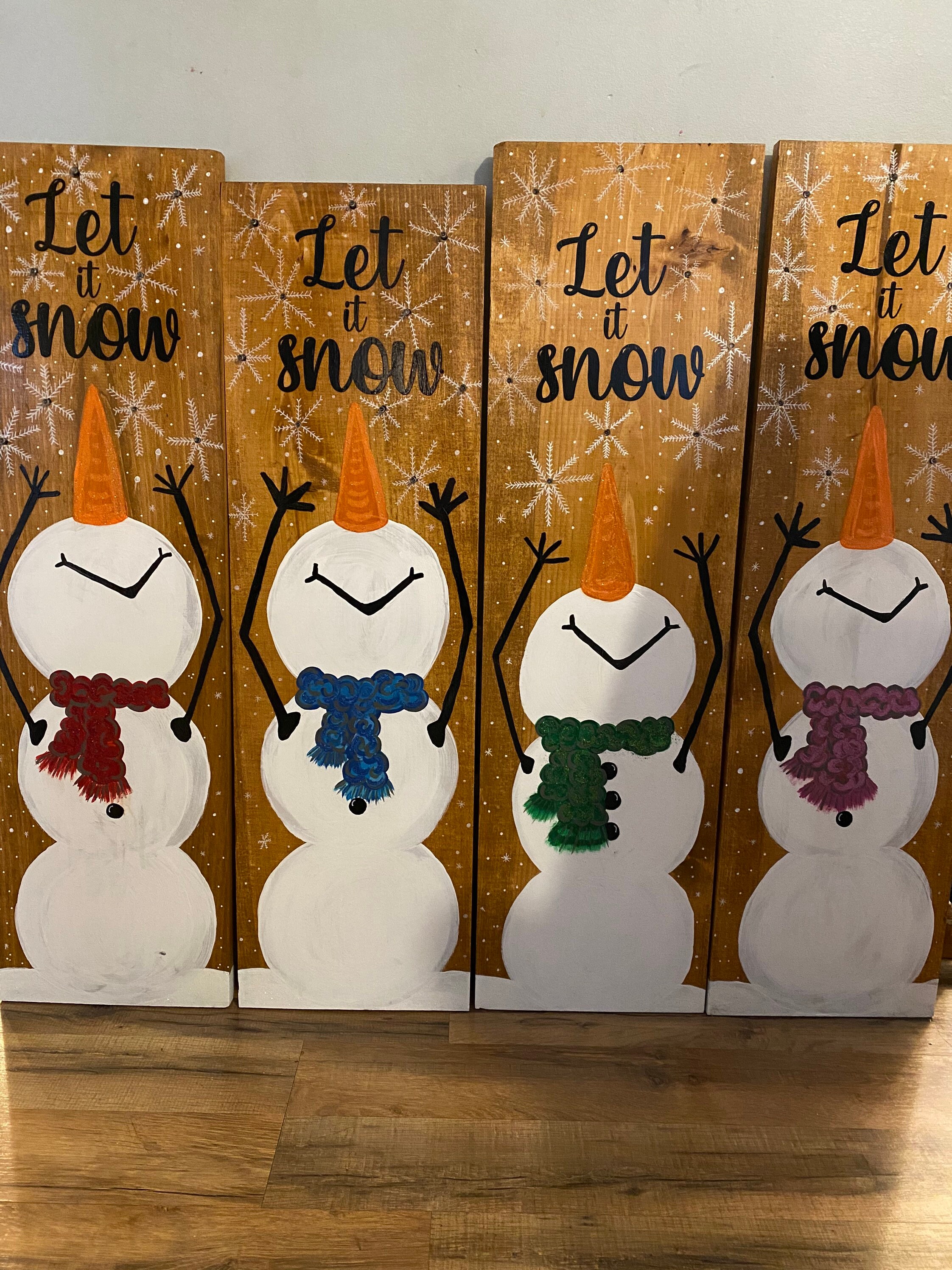 Let It Snow Snowman - Etsy