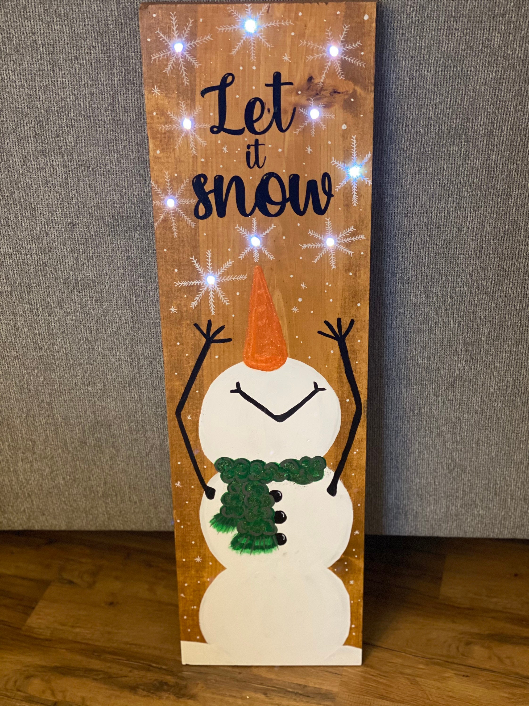 Let It Snow Snowman - Etsy