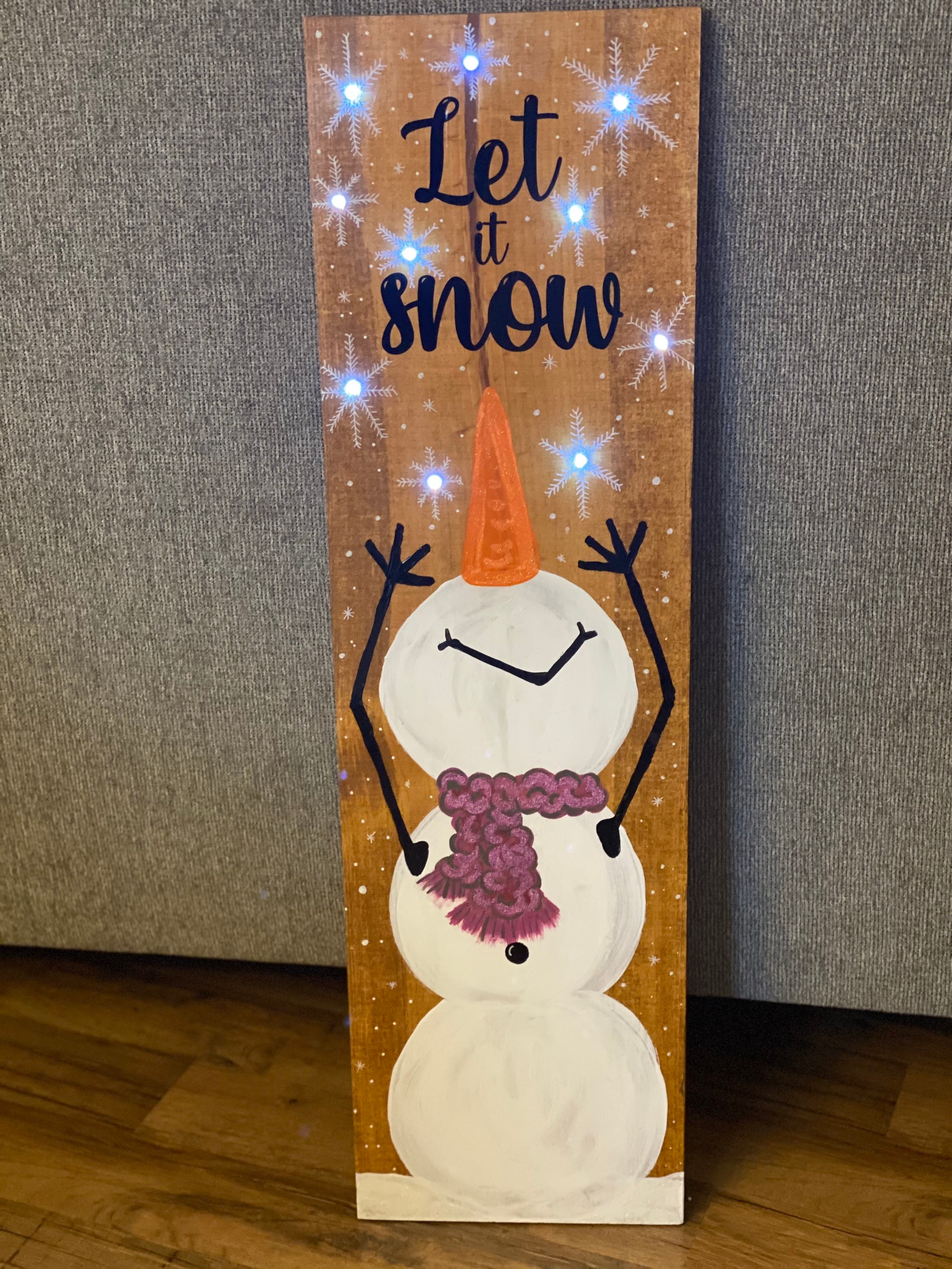 Let It Snow Snowman - Etsy