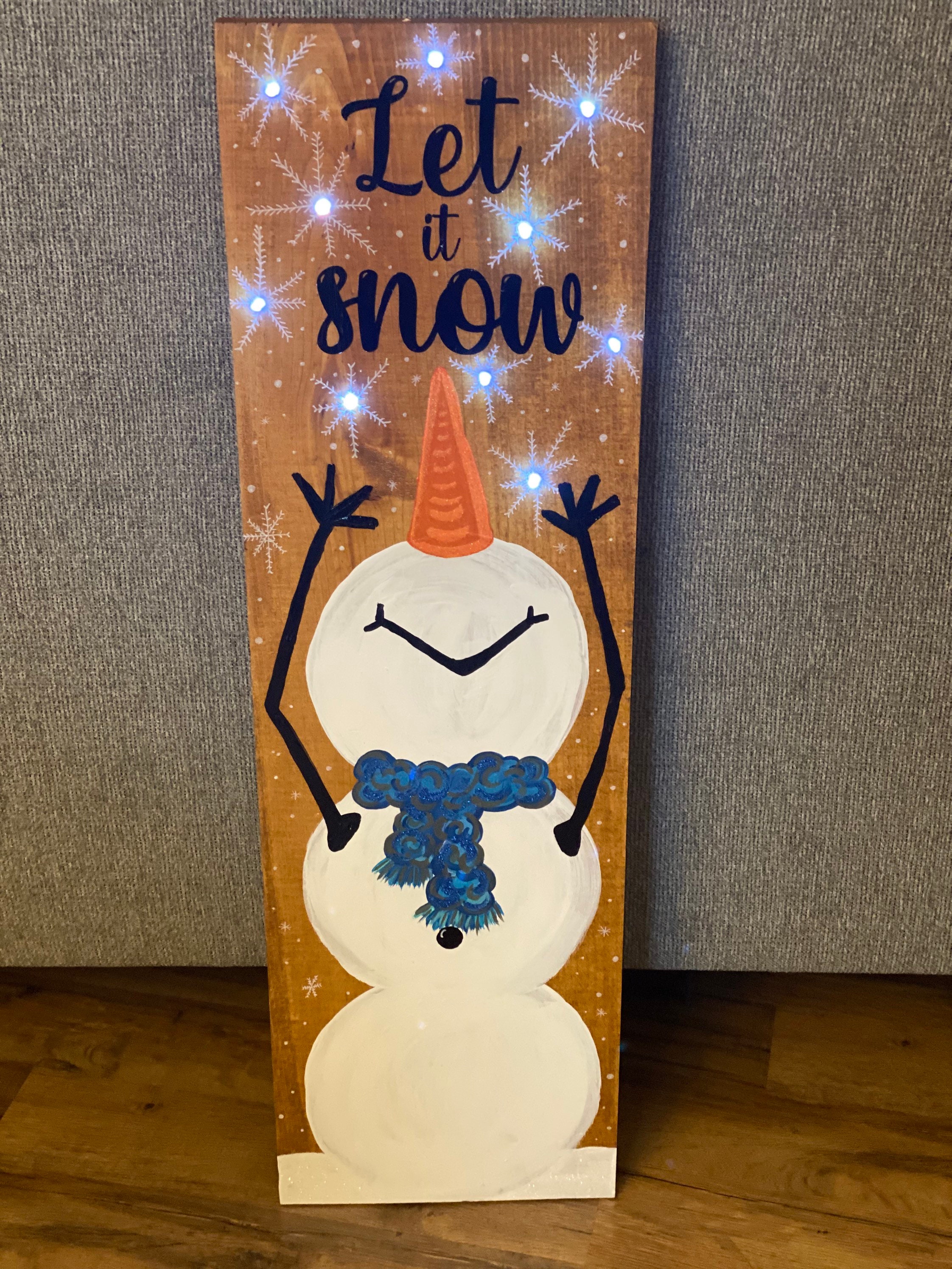 Let It Snow Snowman - Etsy