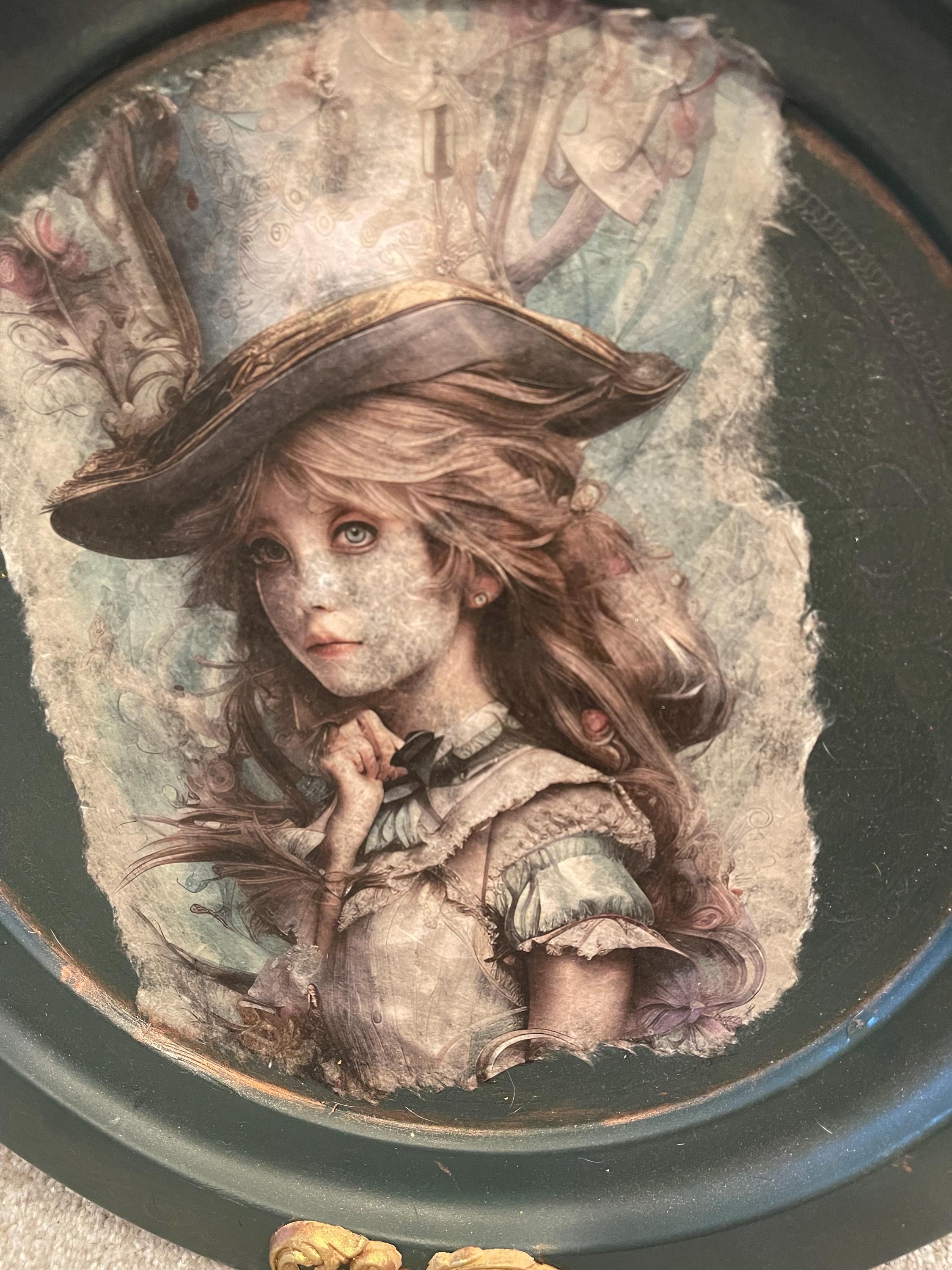 Alice in Wonderland Gothic Tea Set | Hand-painted Upcycled Tea Pot ...