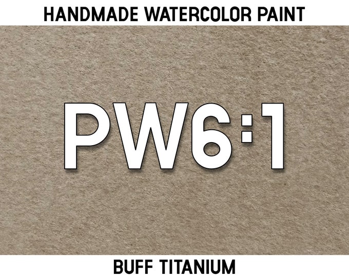 Buff Titanium PW6:1 Handmade Professional Watercolor Paint - Etsy UK