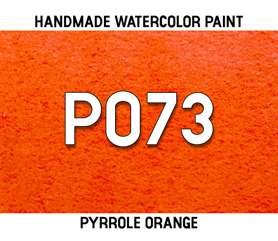 Pre-order Pyrrole Orange PO73 - Handmade Professional Watercolor Paint ...