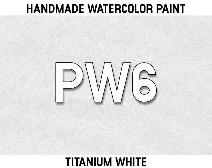 PRE-ORDER Titanium White PW6, Handmade Professional Watercolor Paint - Etsy