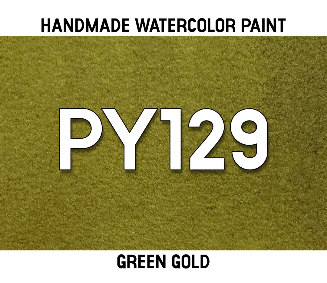 Green Gold PY129 Handmade Professional Watercolor Paint - Etsy