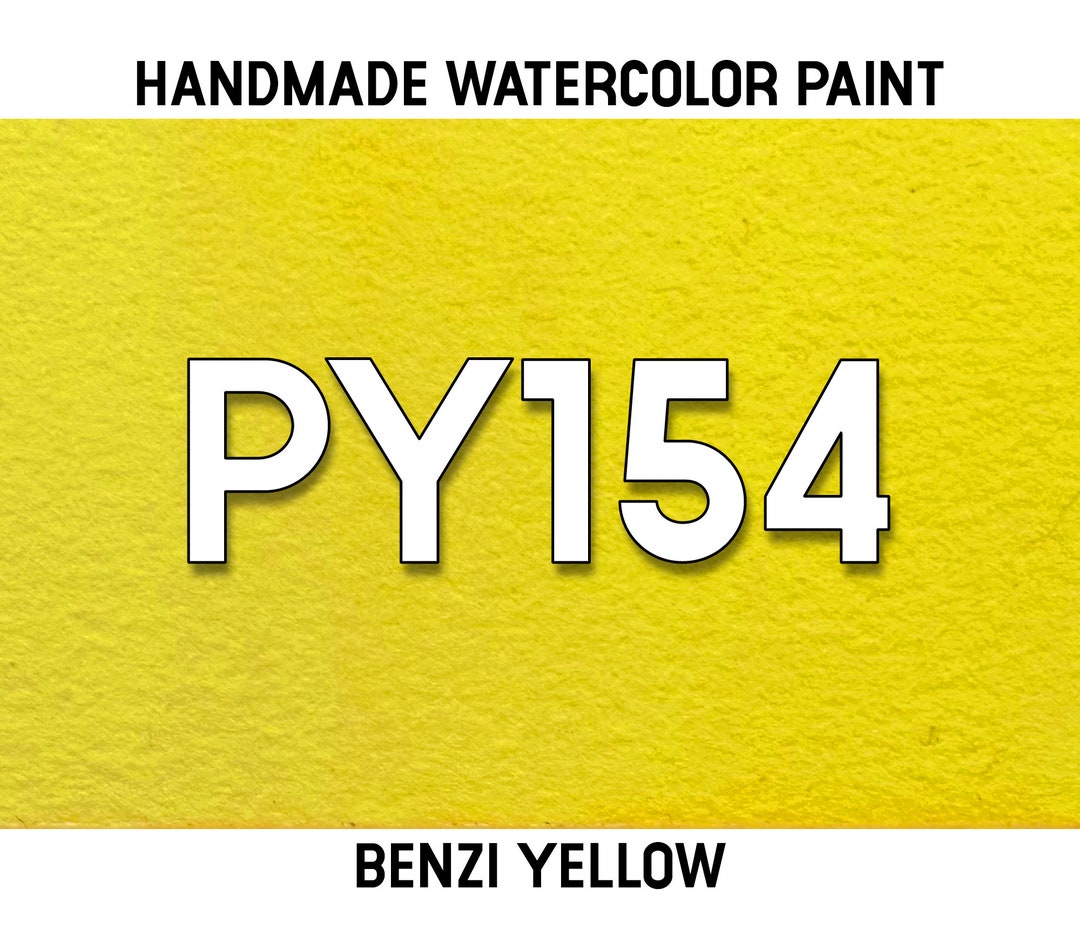 Benzi Yellow PY154 - Handmade Professional Watercolor Paint - Etsy UK