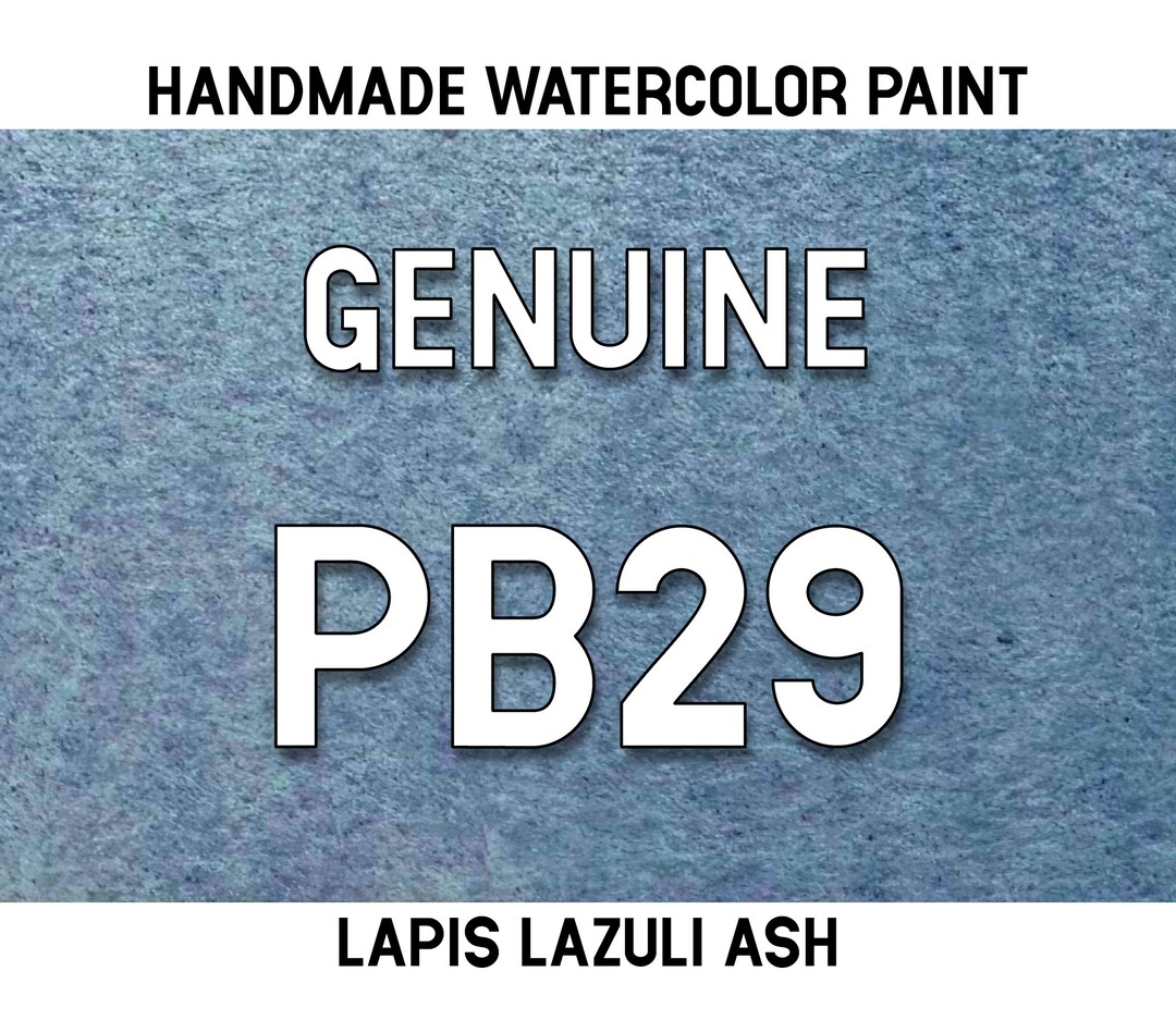Pre-order Genuine Lapis Lazuli Ash PB29 - Handmade Professional Watercolor Paint - Etsy
