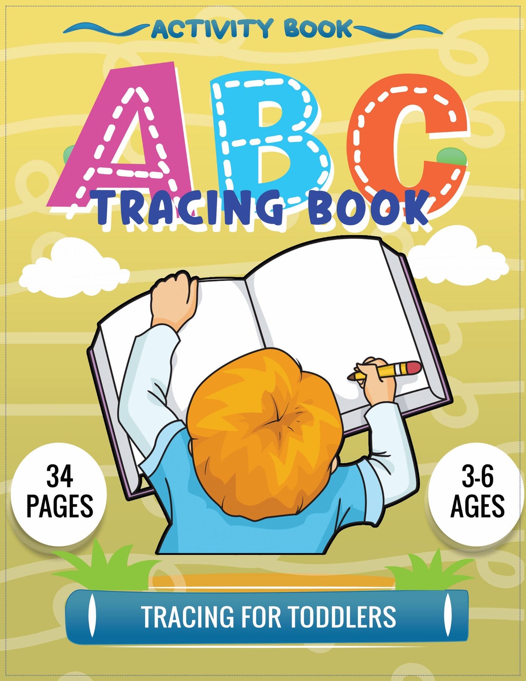 ABC Tracing Book - Etsy