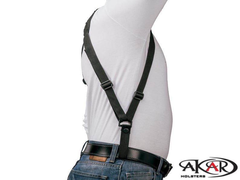 Vertical Carry Shoulder Holster – Checkerboard Pattern | Right-handed ...