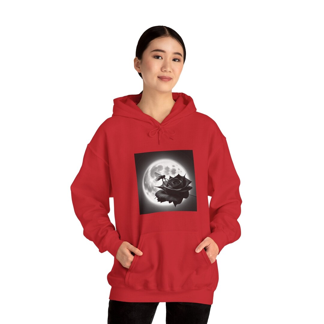 ROSE & FLY HOODIE Macabre Horror Weird Unique Goth Gothic Punk Metal ...