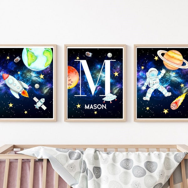 Rocketship Art - Etsy