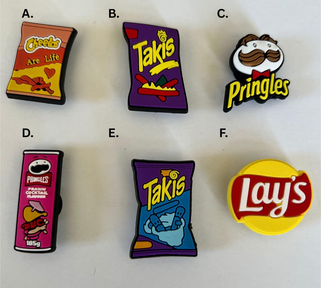 Cute Snack Shoe Charms - Etsy