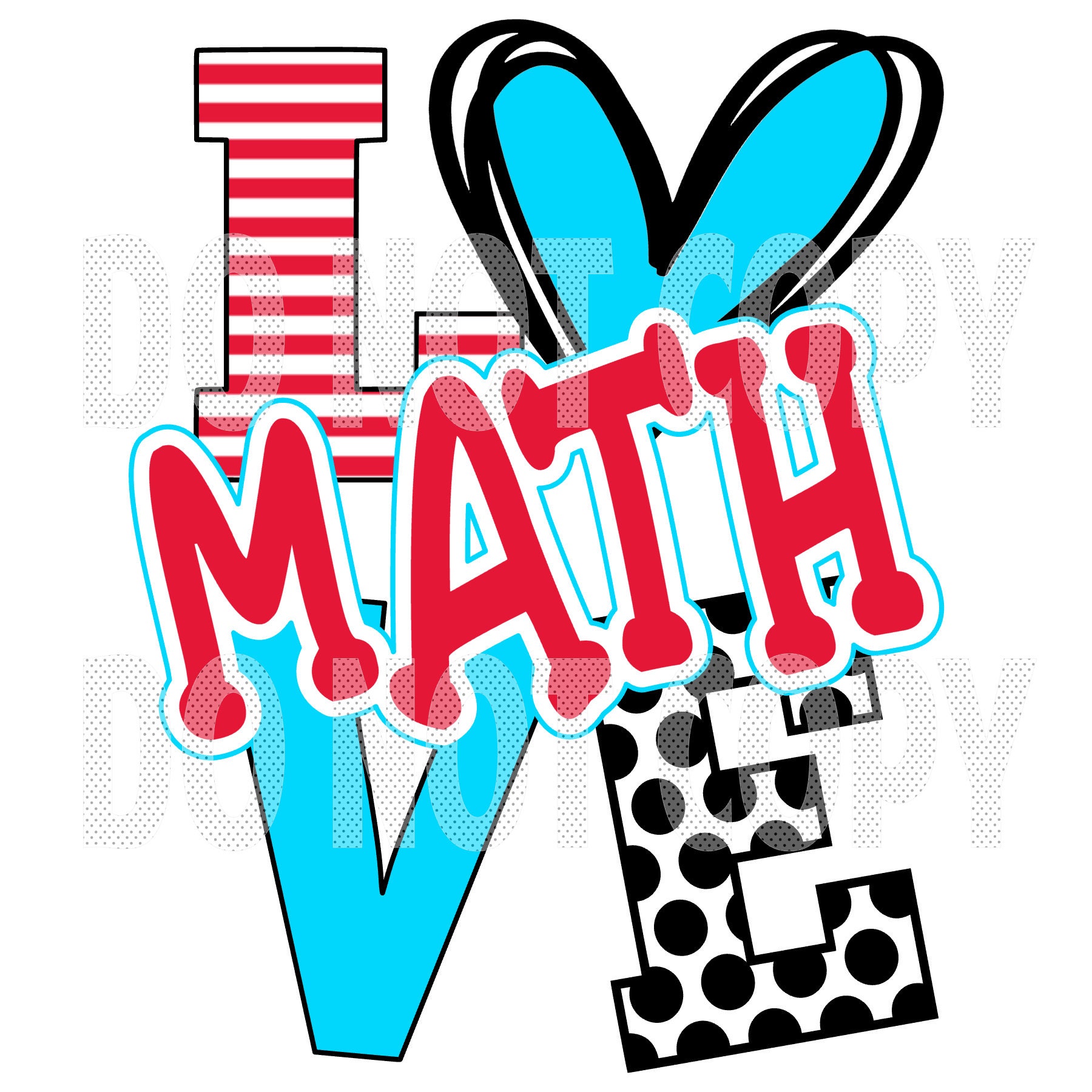 We Love Math Clipart