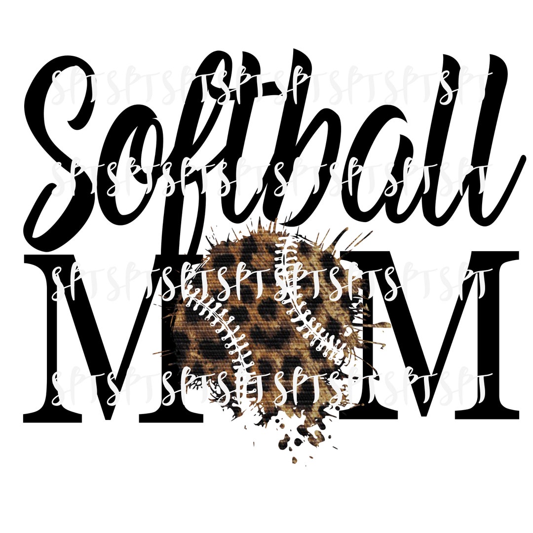 Softball Mom Cheetah Sublimation Transfer Ready to Press - Etsy