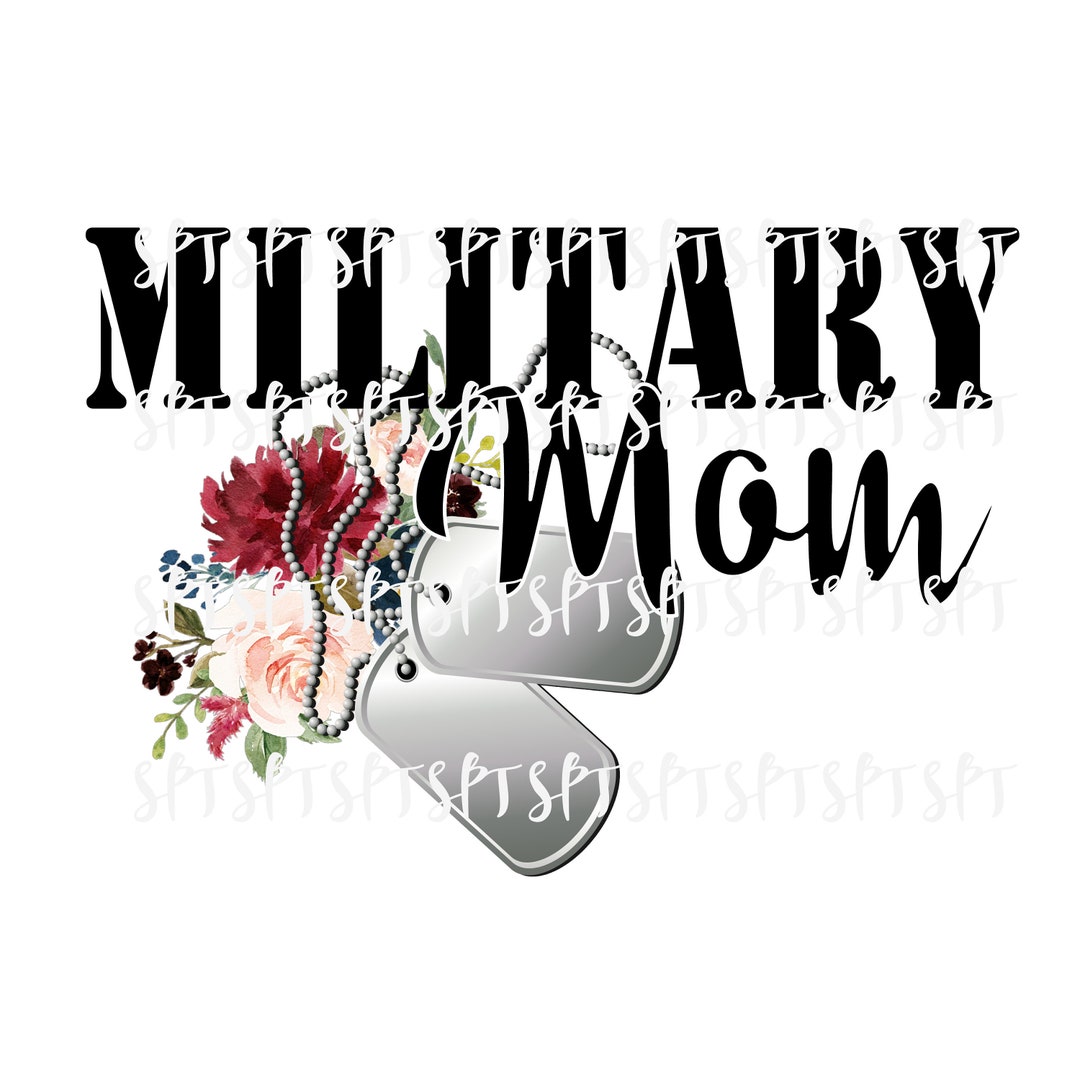 Military Mom Dog Tags PNG Digital Download - Etsy