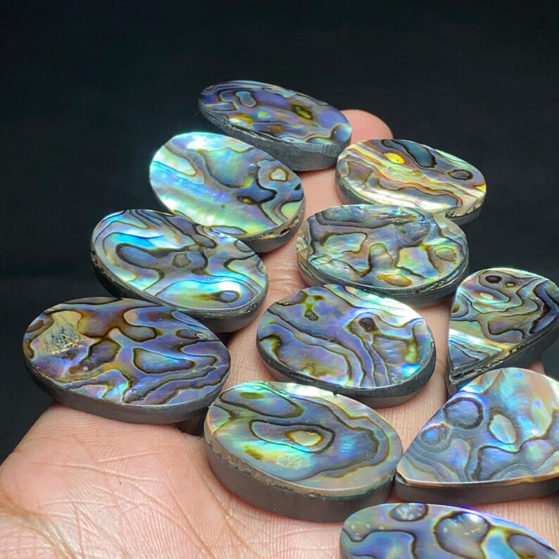 Natural Abalone Shell Cabochon, Abalone Shell Gemstone, Abalone Shell ...