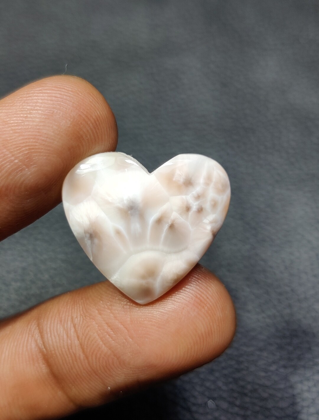 Natural Thomsonite Aka Pink Larimar Cabochon, Thomsonite Gemstone, Pink ...