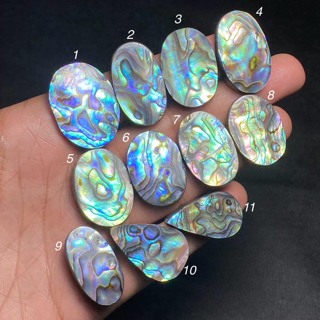 Natural Abalone Shell Cabochon, Abalone Shell Gemstone, Abalone Shell ...