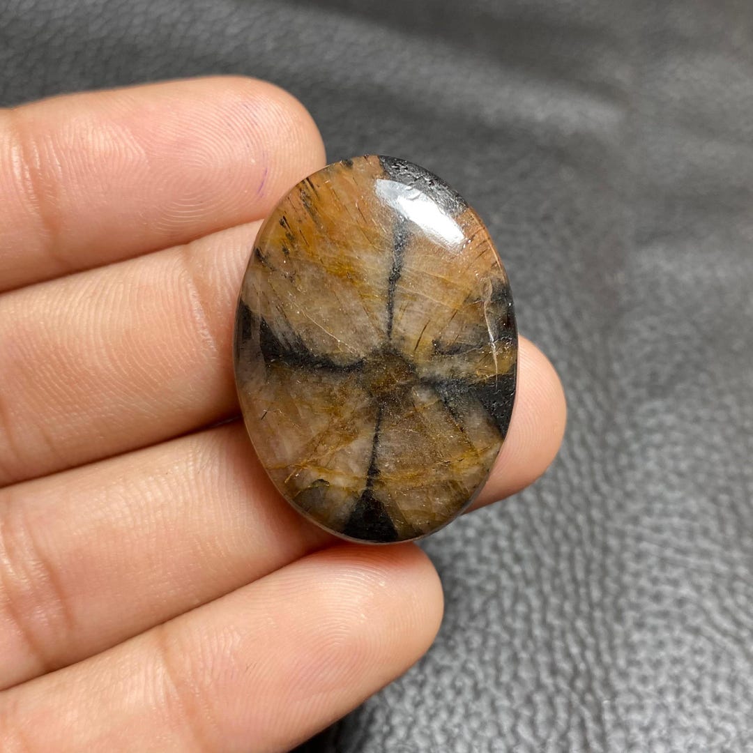 Natural Chiastolite Cabochon, Cross Stone Gemstone, Healing Crystal ...