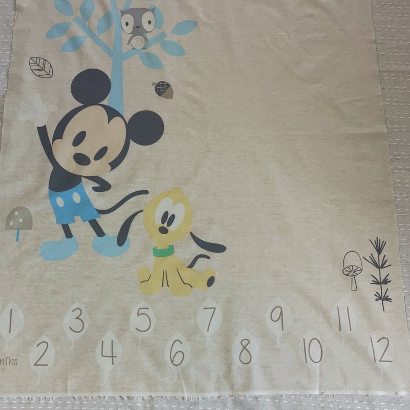 Mickey Mouse Fabric Panel - Etsy
