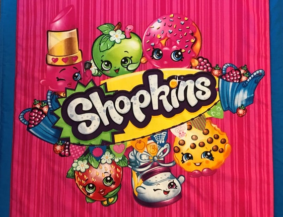 Shopkins Blanket Baby Toddler Kids Childs Gift Crib PINK Girls | Etsy