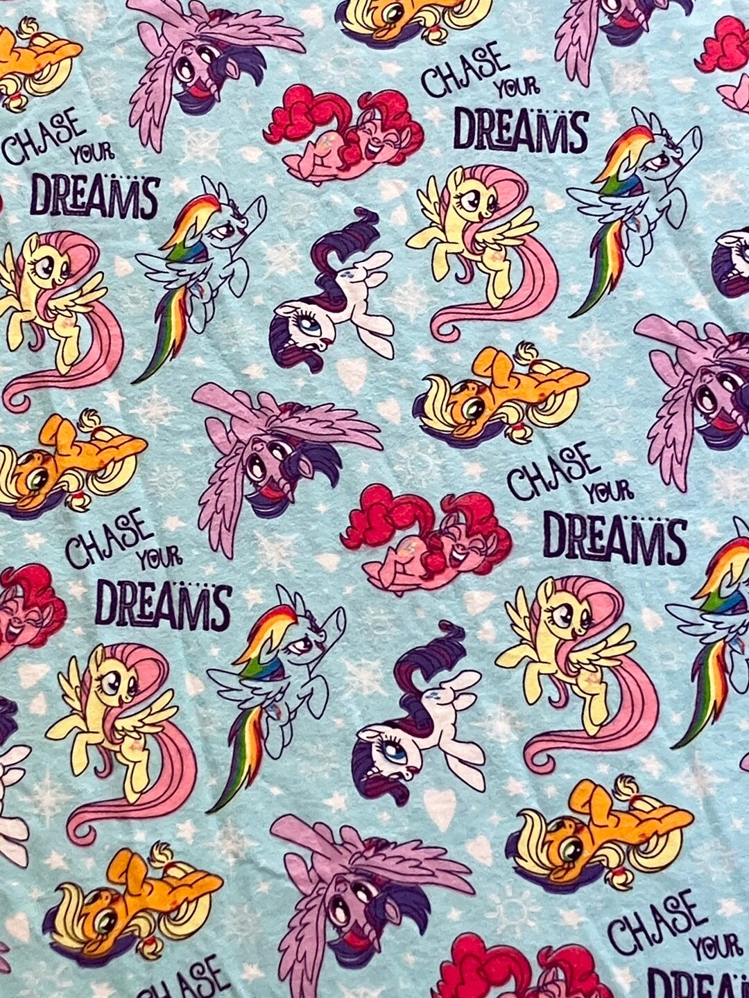 My Little Pony Fabric by the Yard Cotton Flannel MLP Twilight Sparkle ...