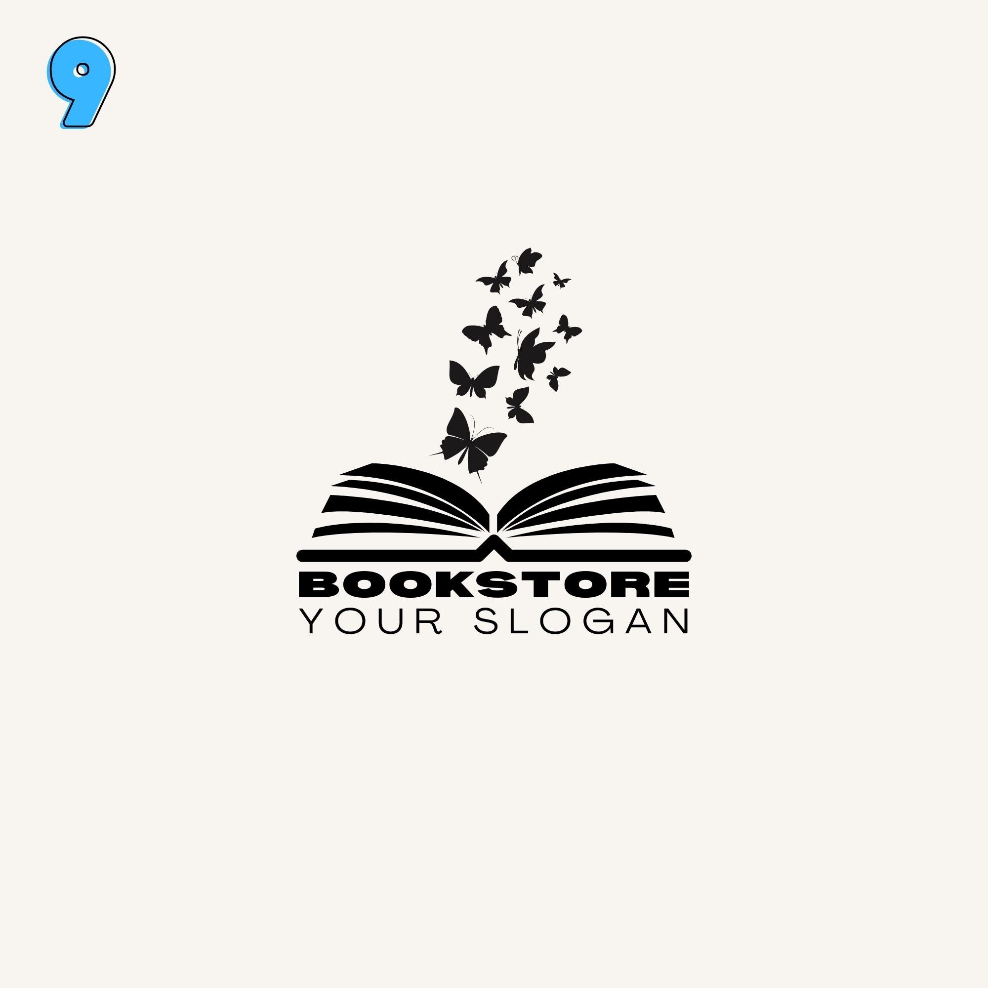 Book Logo, Library Logo, Librarian Logo, Book Work Logo, Cute Book Logo ...