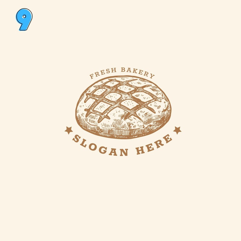 Bakery Logo, Baker, Chef Logo, Muffin Logo, Bread Logo, Bakery, Custom ...