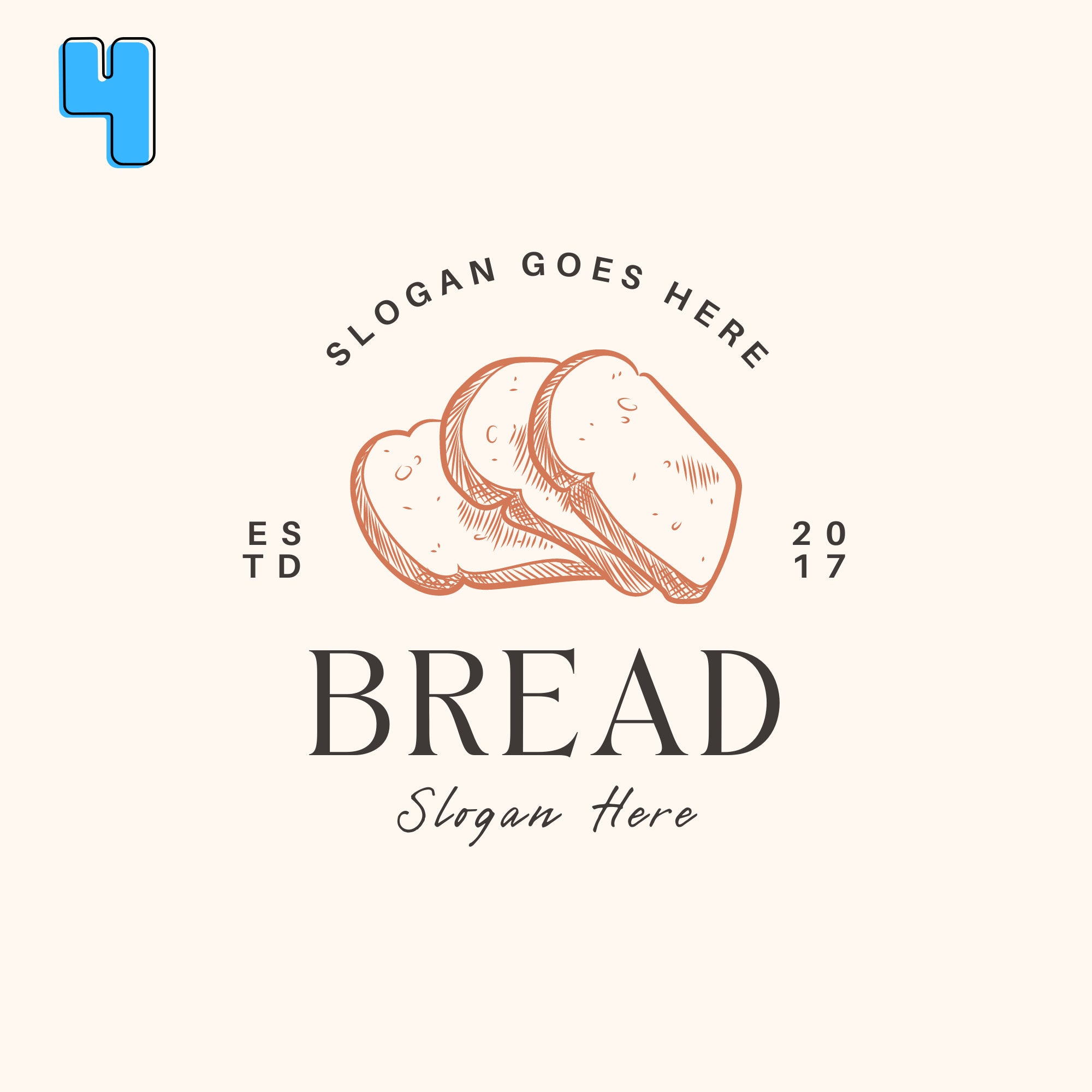 Bread Logo, Baker Logo, Bakery Logo, Fresh Bread Logo, Custom Logo, - Etsy