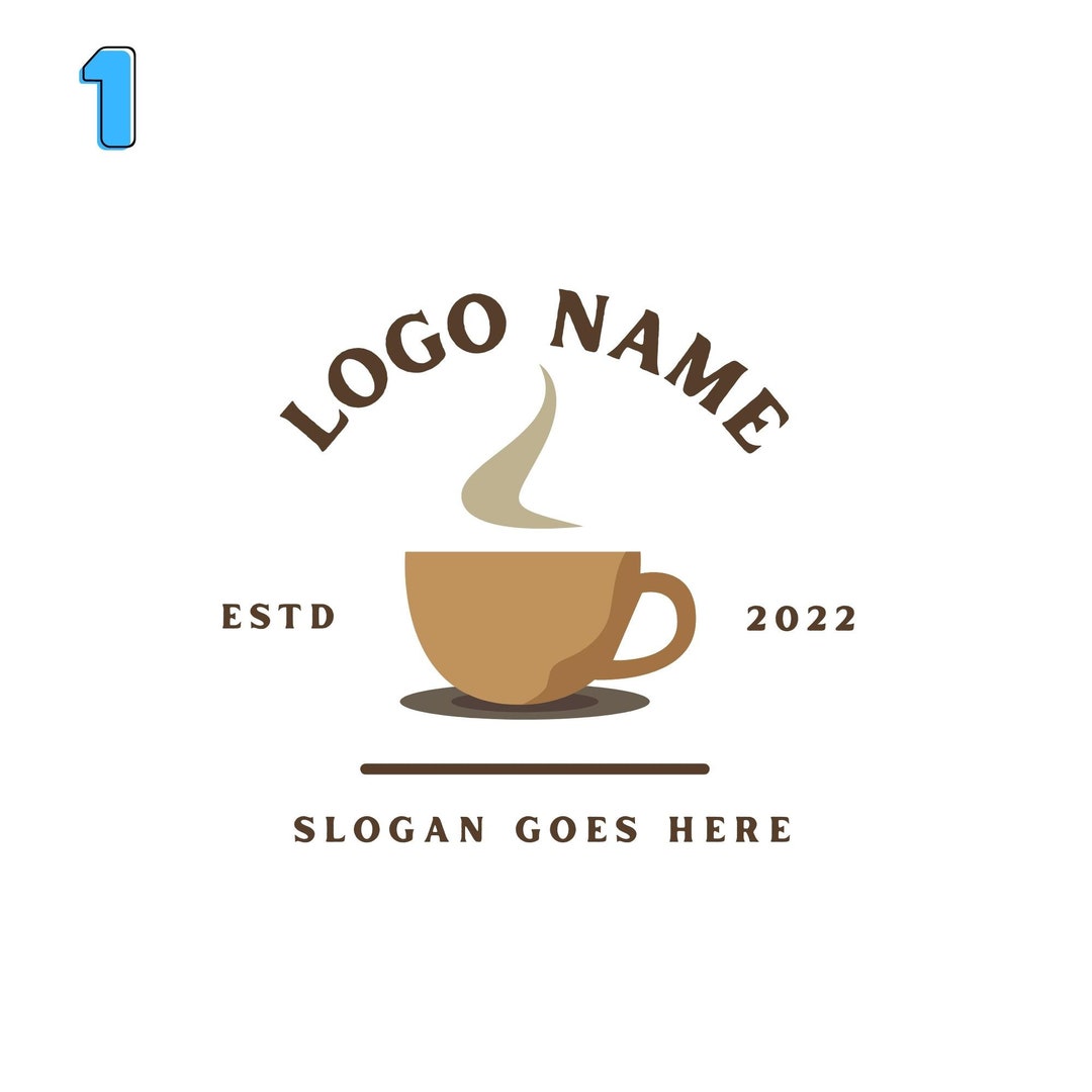 Coffee Logo, Coffee Shop Logo, Cafe Logo, Minimal Logo, Coffee Bean ...