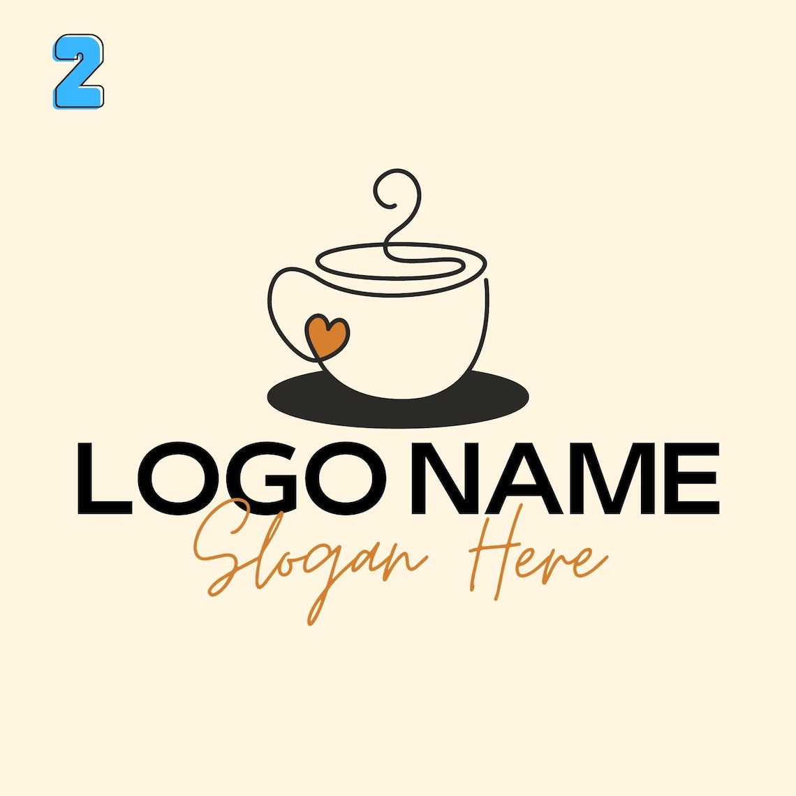 Coffee Logo, Coffee Shop Logo, Cafe Logo, Minimal Logo, Coffee Bean ...