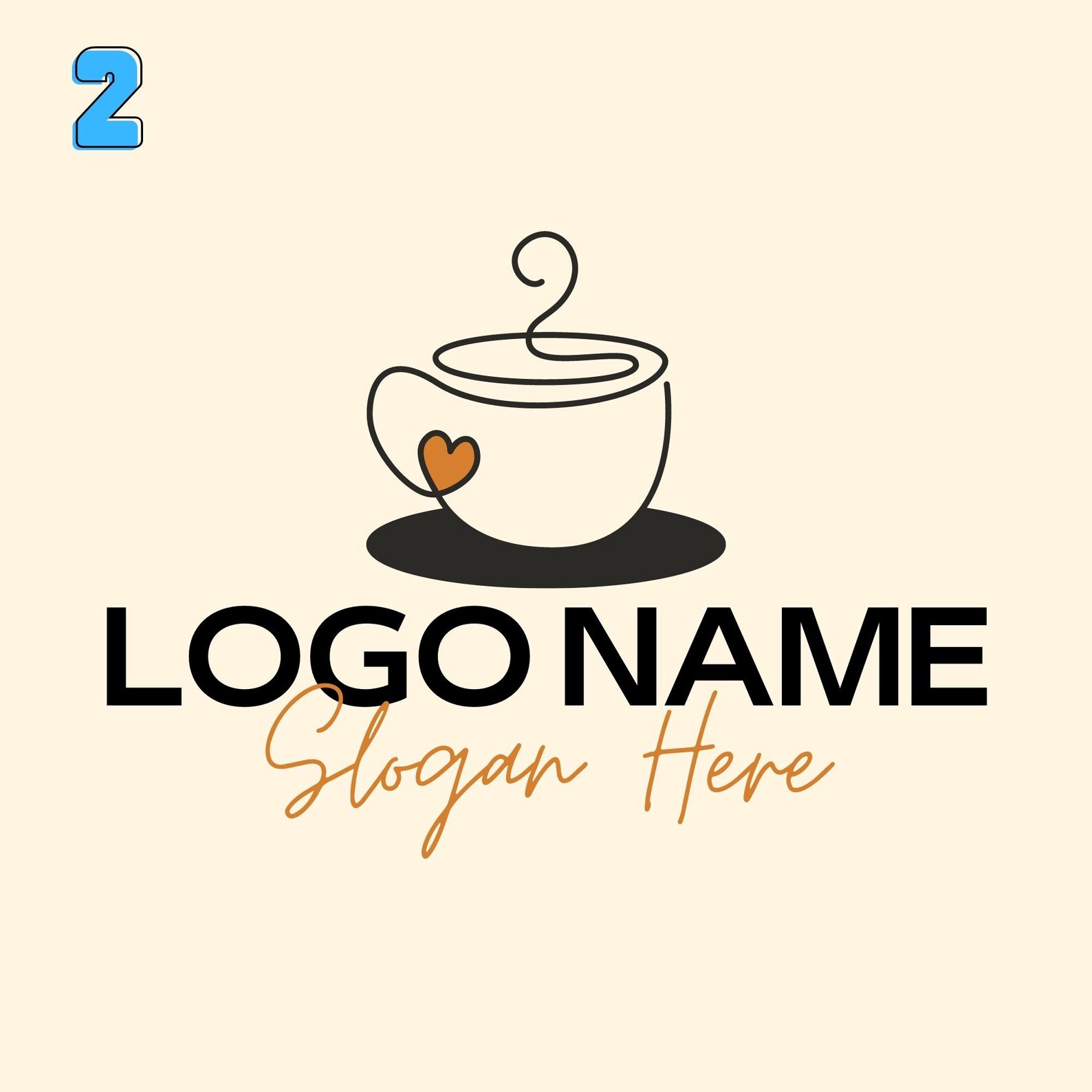Coffee Logo, Coffee Shop Logo, Cafe Logo, Minimal Logo, Coffee Bean ...