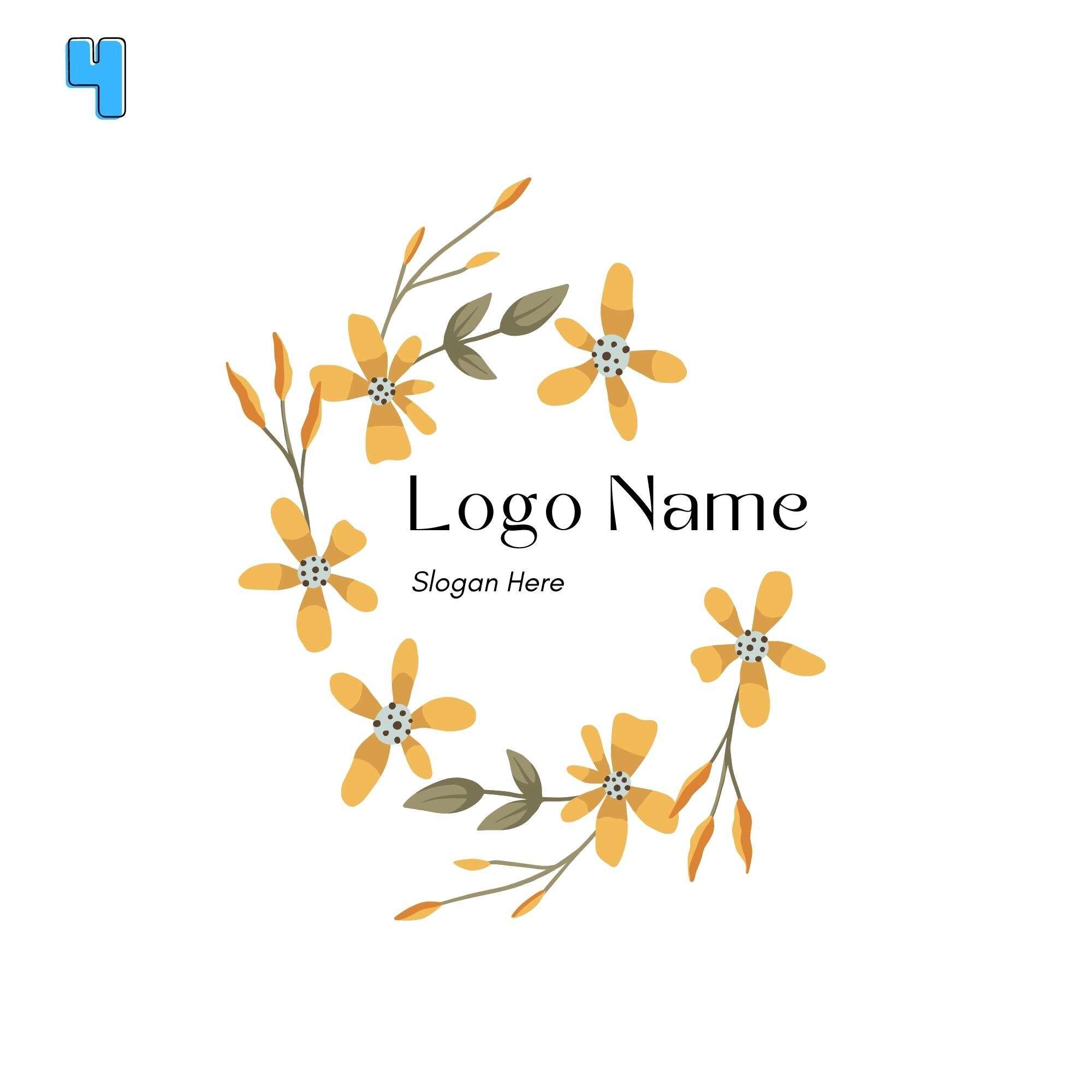 Yellow Flower Logo