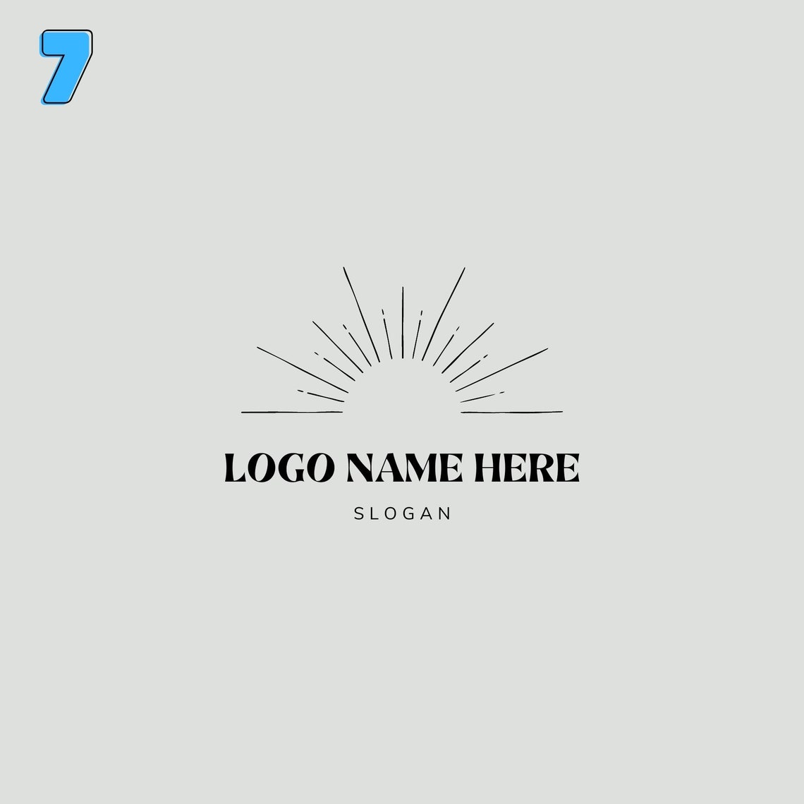 Sun Logo, Summer Logo, Spring Logo, Sunshine Logo, Warm Logo, Sunny ...