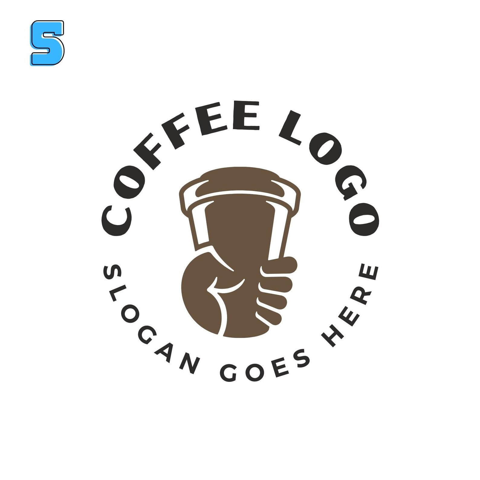 Coffee Logo, Coffee Shop Logo, Cafe Logo, Minimal Logo, Coffee Bean ...