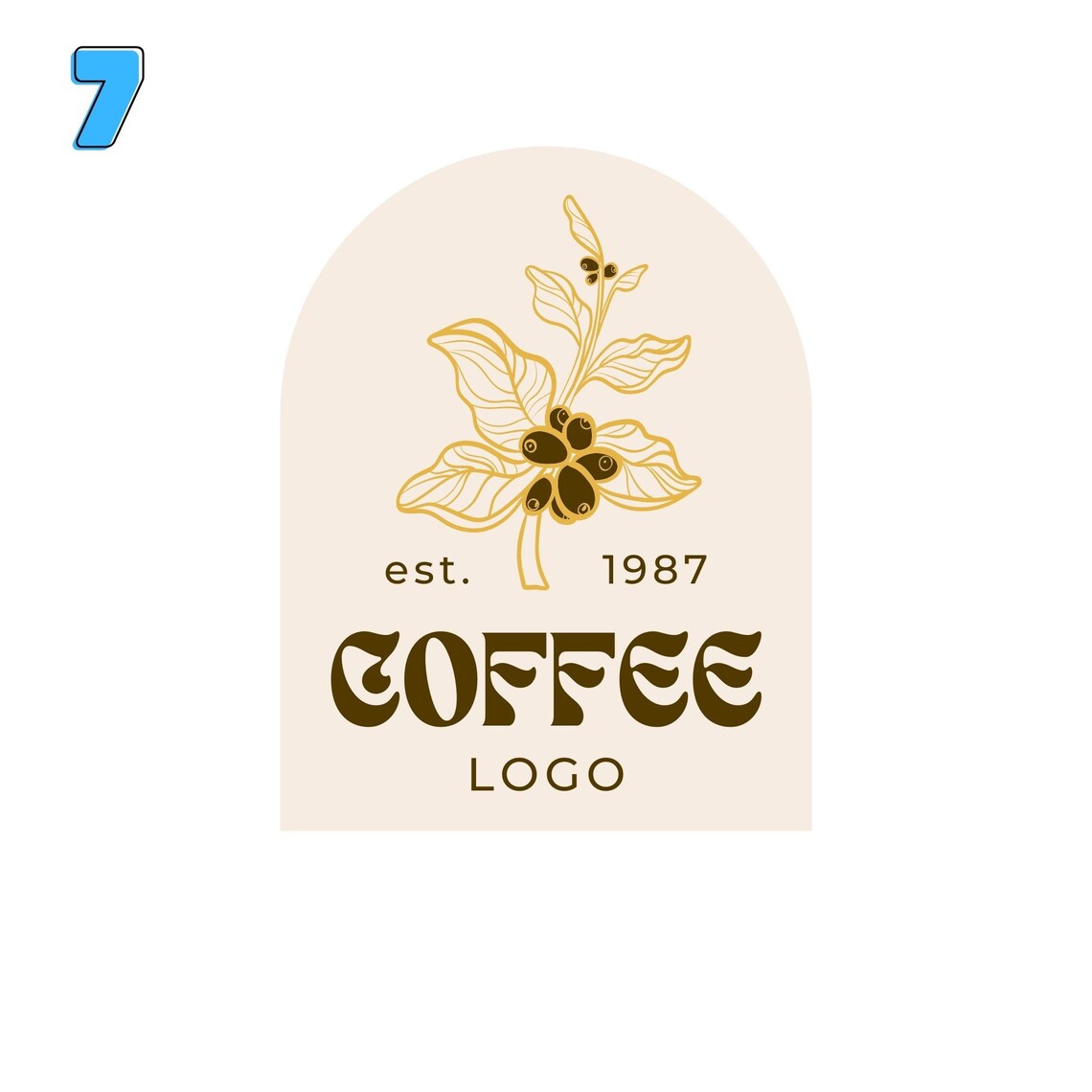 Coffee Logo, Coffee Shop Logo, Cafe Logo, Minimal Logo, Coffee Bean ...