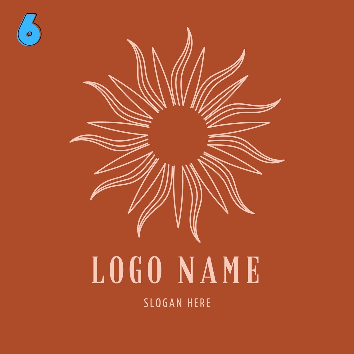 Sun Logo, Summer Logo, Spring Logo, Sunshine Logo, Warm Logo, Sunny ...