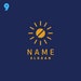 Sun Logo, Summer Logo, Spring Logo, Sunshine Logo, Warm Logo, Sunny ...