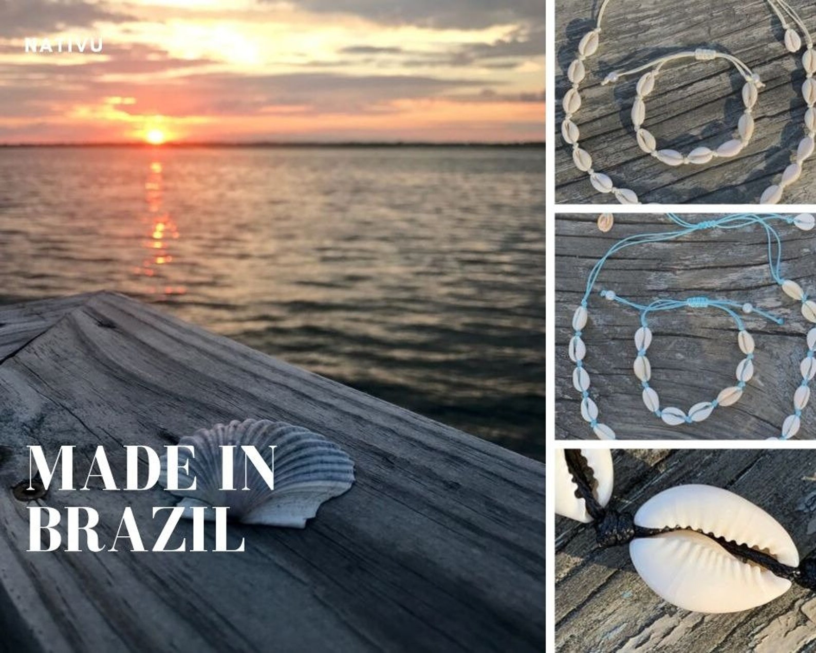 NATIVU Shell Necklace Vsco Stuff Natural Handmade Seashell | Etsy