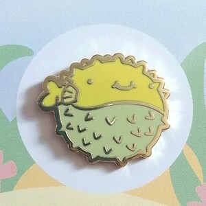 Chibi Pufferfish Hard Enamel Pin - Etsy