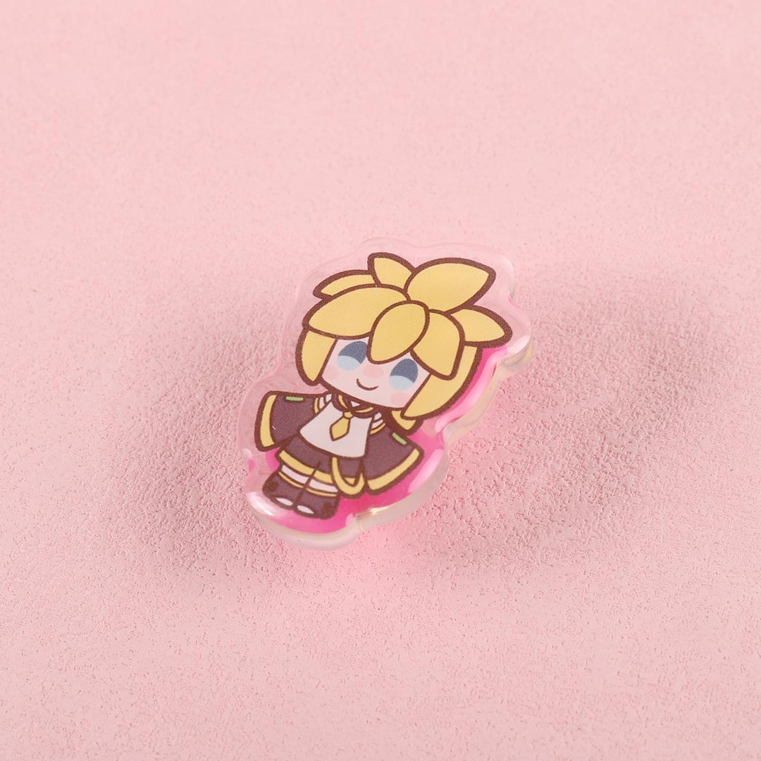 Kagamine Len | Vocaloid | 1.5" Acrylic Pin With Epoxy | - Etsy